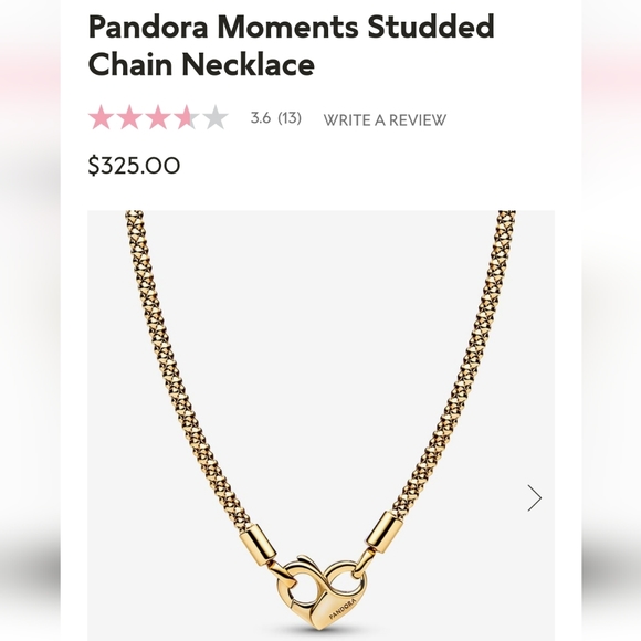 Pandora | Jewelry | Pandora Moments Studded Chain Necklace New | Poshmark